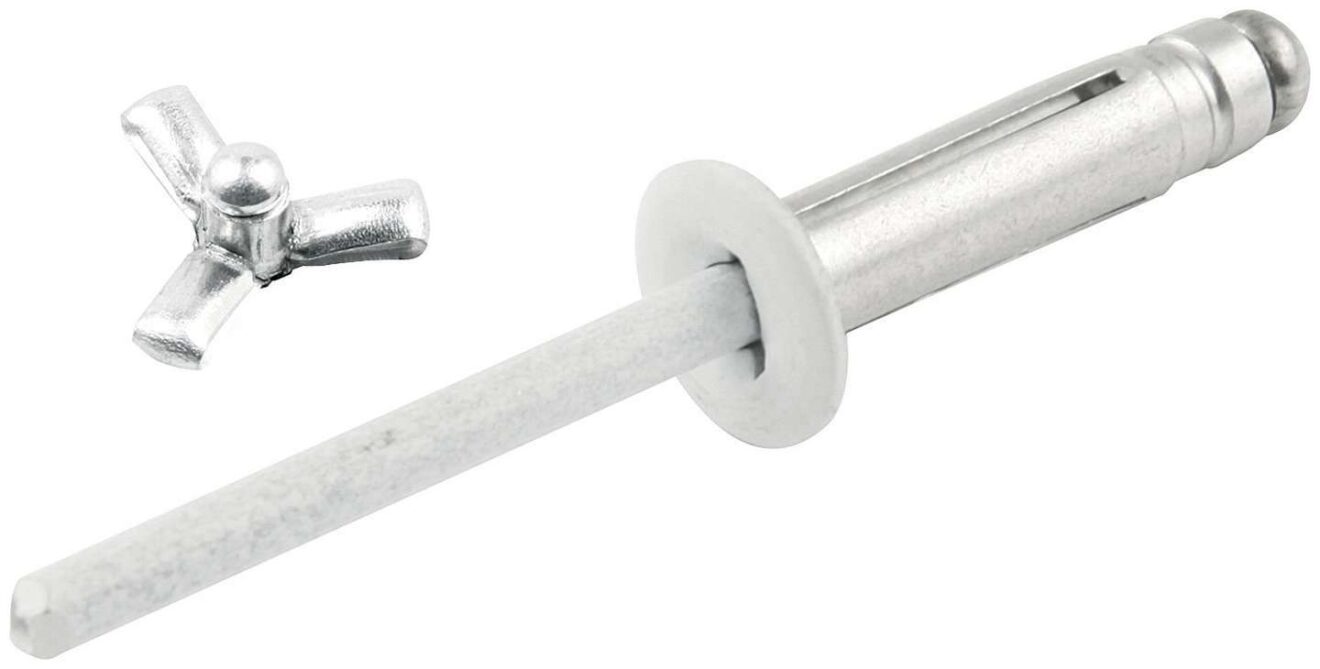 ALLSTAR PERFORMANCE Sm Hd Rivet 250pk White Flange Type ALL18080