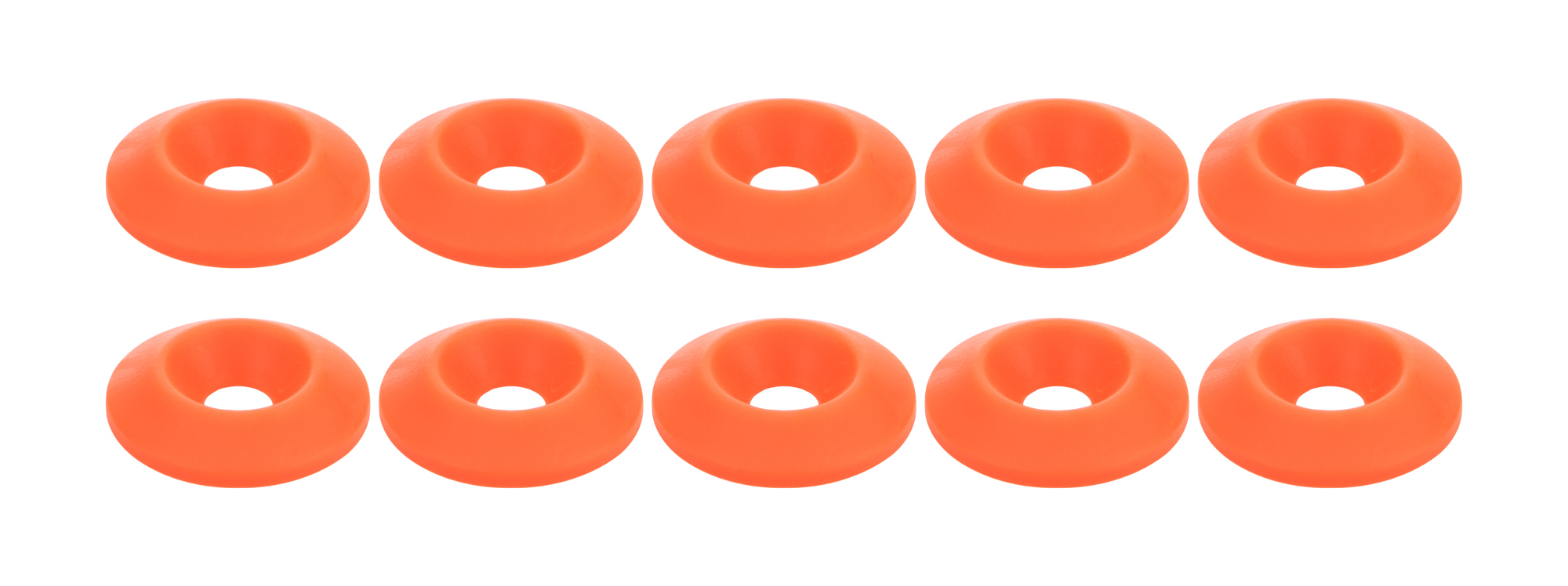 ALLSTAR PERFORMANCE Countersunk Washer Fluorescent Orange 10pk ALL18699