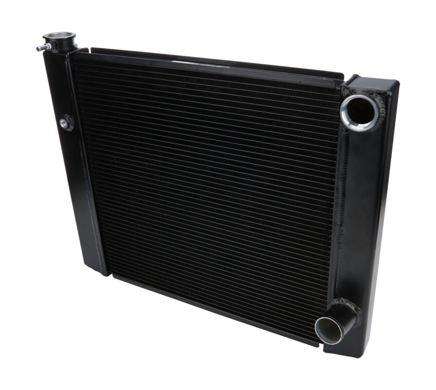 ALLSTAR PERFORMANCE Dual Pass Radiator 19x24 1 Row Lightweight Black ...