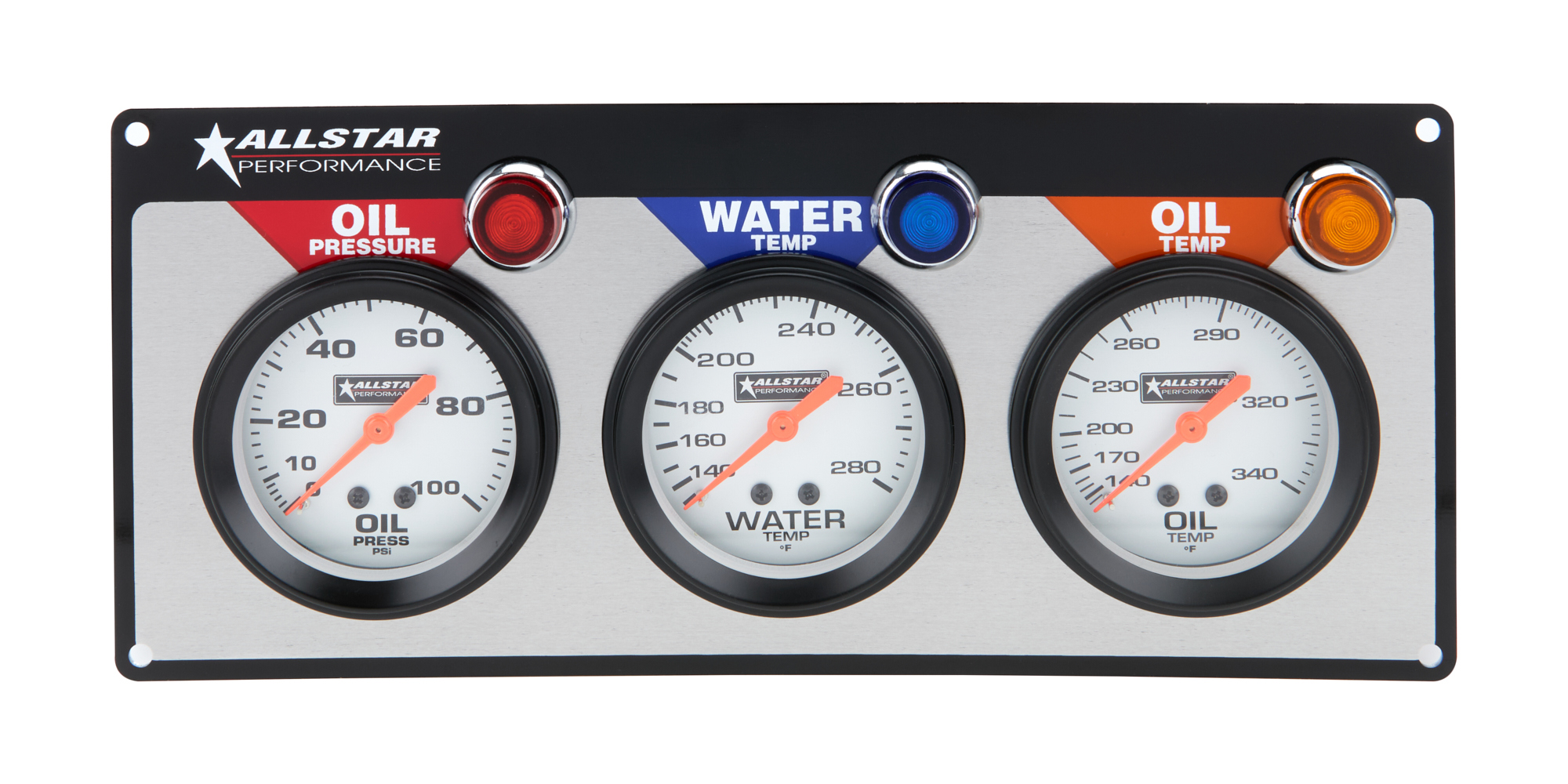 ALLSTAR PERFORMANCE 3 Gauge Panel ALL OP/WT/OT ALL80091