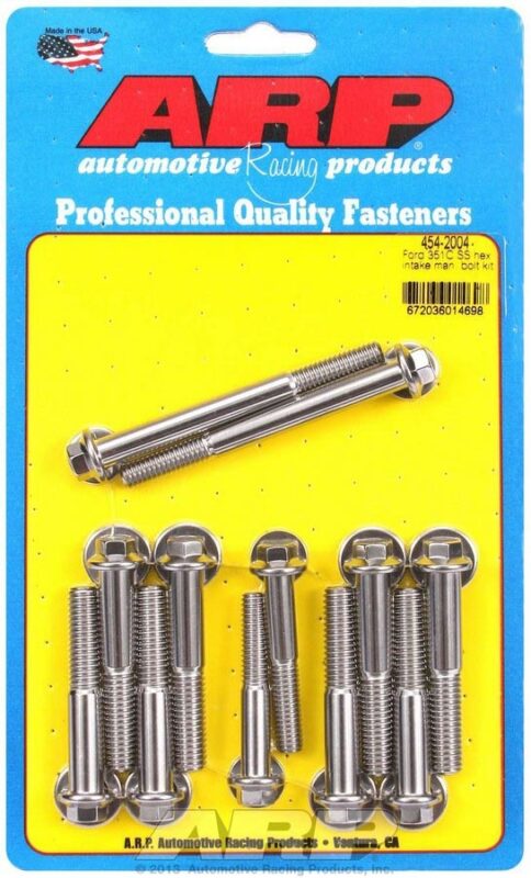 ARP Ford S/S Intake Bolt Kit 6pt. 454-2004