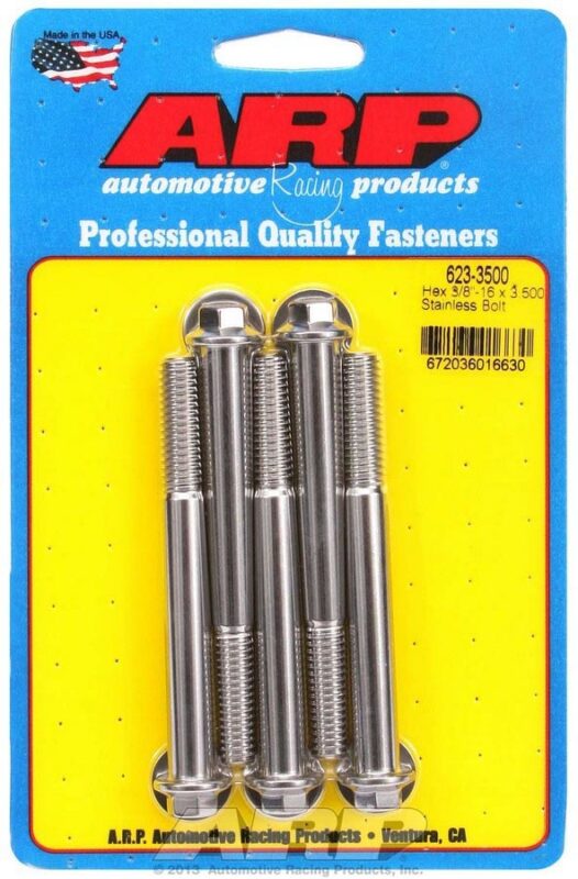 ARP S/S Bolt Kit - 6pt. (5) 3/8-16 x 3.500 623-3500