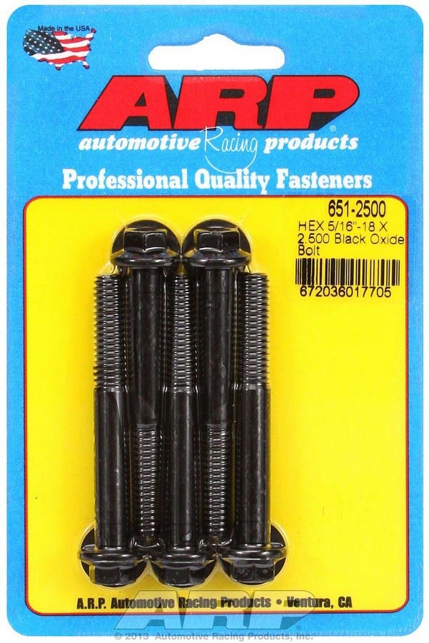 ARP Bolt Kit 6pt 5pk 5/16-18 x 2.500 651-2500