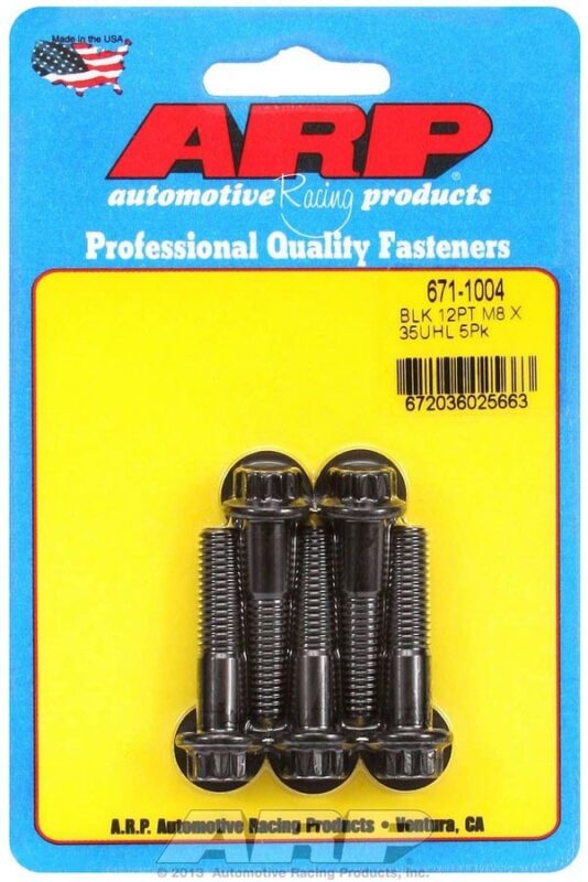 ARP Bolt Kit - 12pt. (5) 8mm x 1.25 x 35mm 671-1004