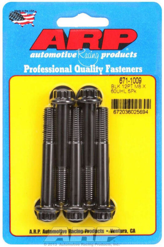 ARP Bolt Kit - 12pt. (5) 8mm x 1.25 x 60mm 671-1009