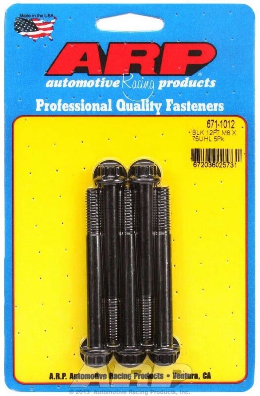 ARP Bolt Kit - 12pt. (5) 8mm x 1.25 x 75mm 671-1012