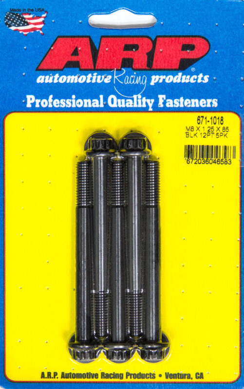 ARP Bolt Kit - 12pt. (5) 8mm x 1.25 x 85mm 671-1018