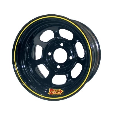 AERO RACE WHEELS Wheel 13x7 3.5in 4.50in Black w/Bead Humps 36-174535