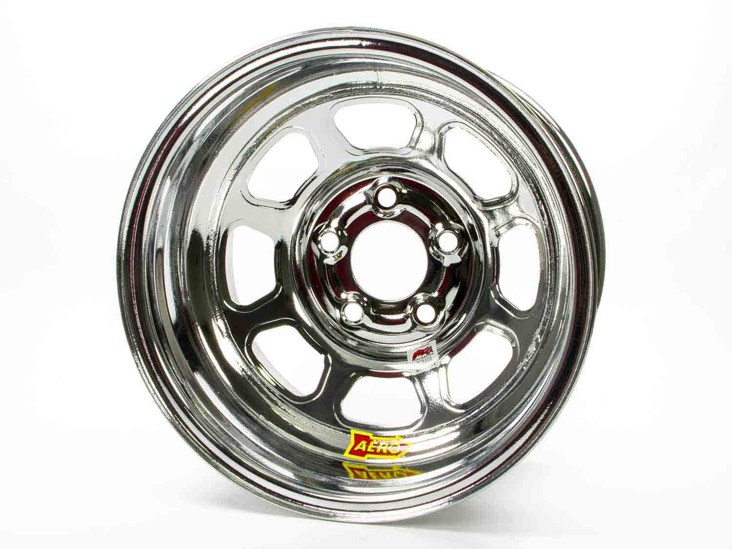 AERO RACE WHEELS 15X8 4in 5.00 Chrome 52-285040