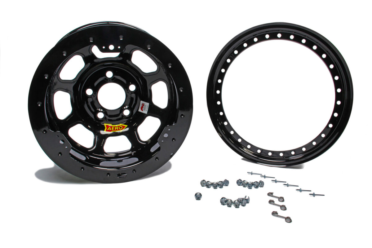 AERO RACE WHEELS 15x8 3in 4.5 Black 53-184530B