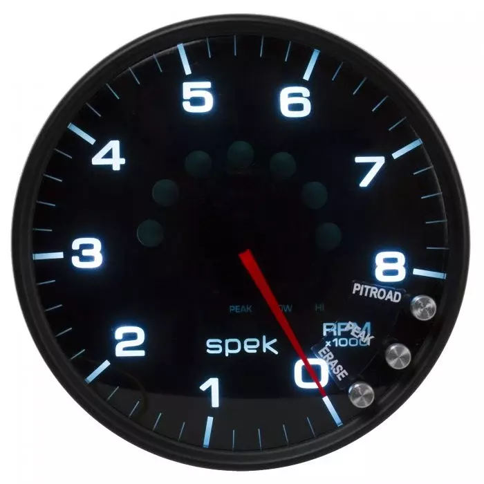 AUTOMETER 5in Tachometer 8000 RPM w/Shift Light Black Dial P23852