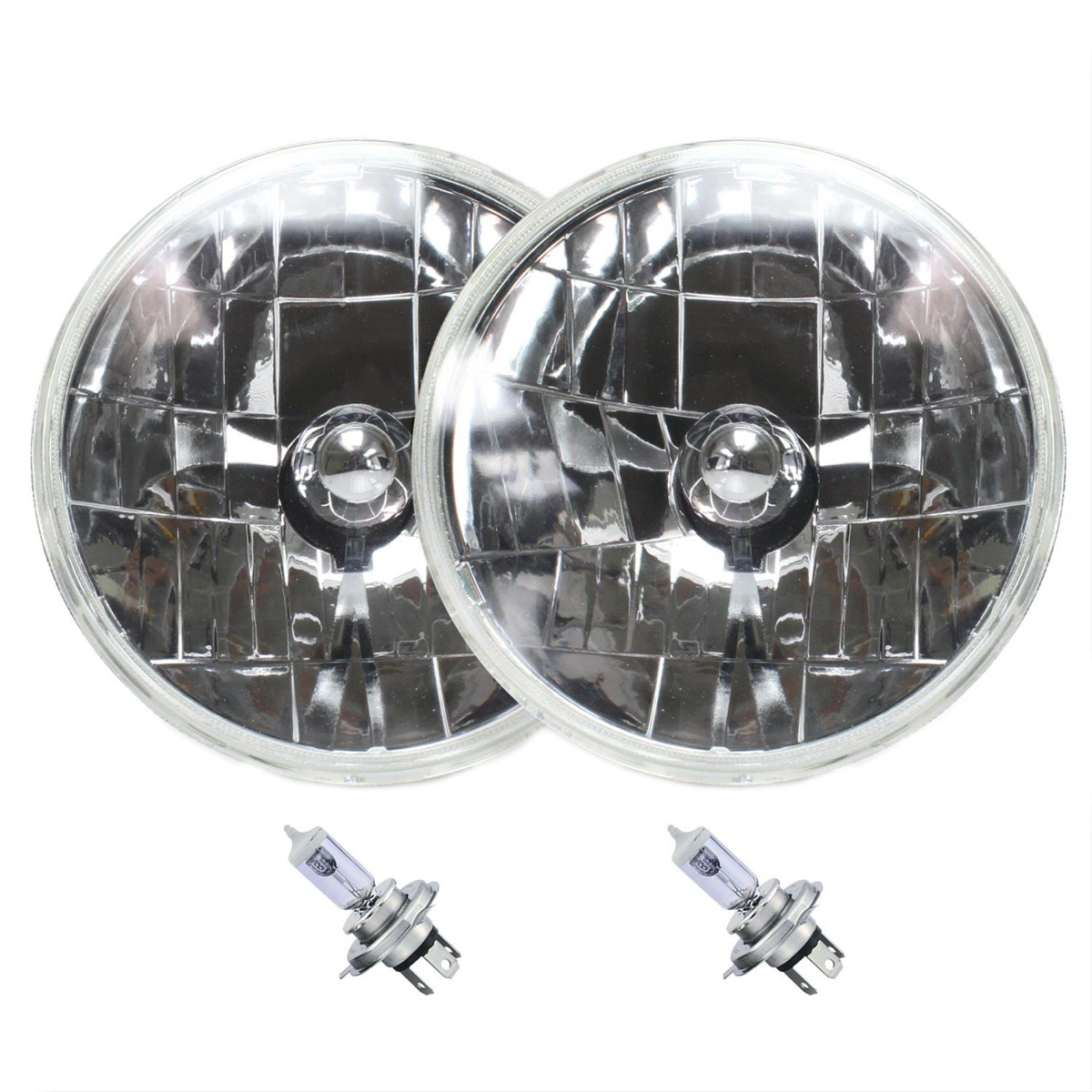 AUTO-LOC Snake-Eye 7 Inch Halogen Lens Assembly with H4 AUTLENA1ABS