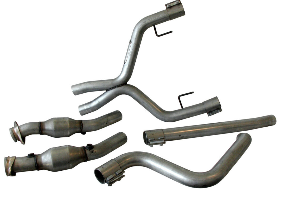 BBK PERFORMANCE Off-Road X-Pipe w/Conv. - 05-09 Mustang V6 4011