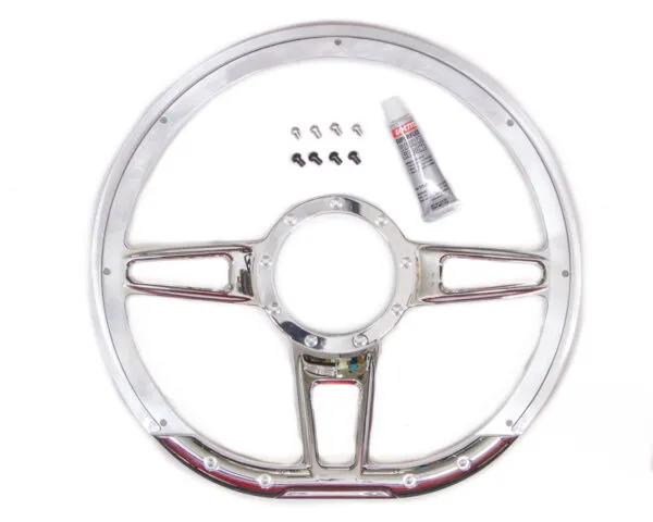 BILLET SPECIALTIES Steering Wheel Formula D-Shaped 14in Polished 29409