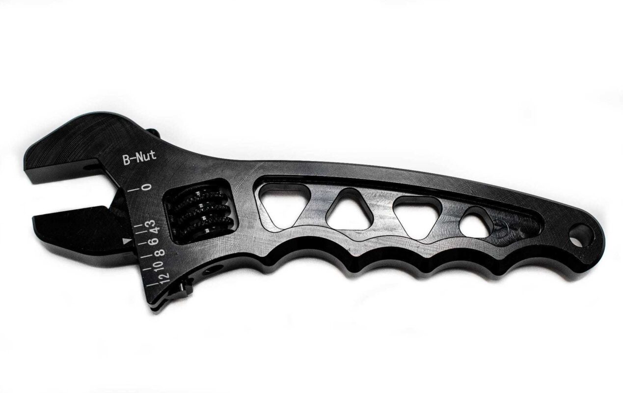 BRIAN TOOLEY RACING 3-12AN Adjustable Wrench Black Aluminum ANWRCH01B