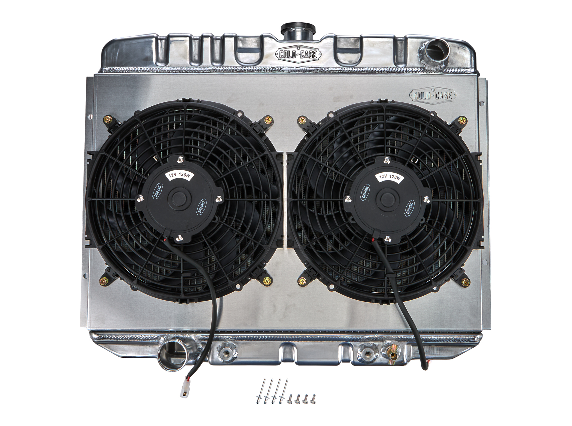 COLD CASE RADIATORS 67-70 Mustang BB 24in Ra diator & 16 Fan Kit AT ...