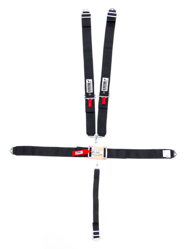 CROW SAFETY GEAR 5-Pt Harness Big Latch Blk Bolt In Pull Down 11064
