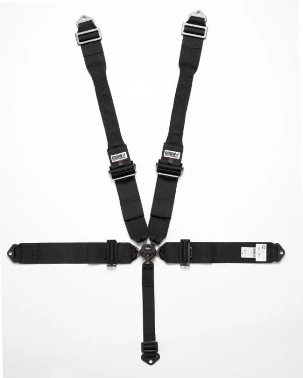 CROW SAFETY GEAR 5 Way Kam Lock DB Harness Alum Black 11104PRB