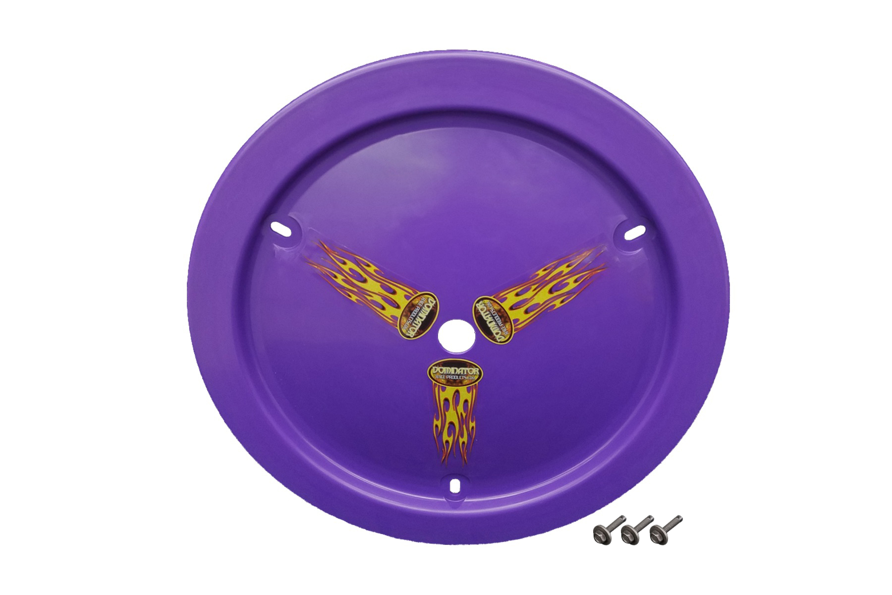 DOMINATOR RACE PRODUCTS Wheel Cover Bolt-On Purple Real Style 1006-B-PU
