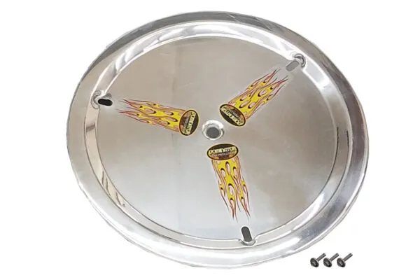 DOMINATOR RACE PRODUCTS Wheel Cover Aluminum Bolt-On 15in Polished 1030 ...