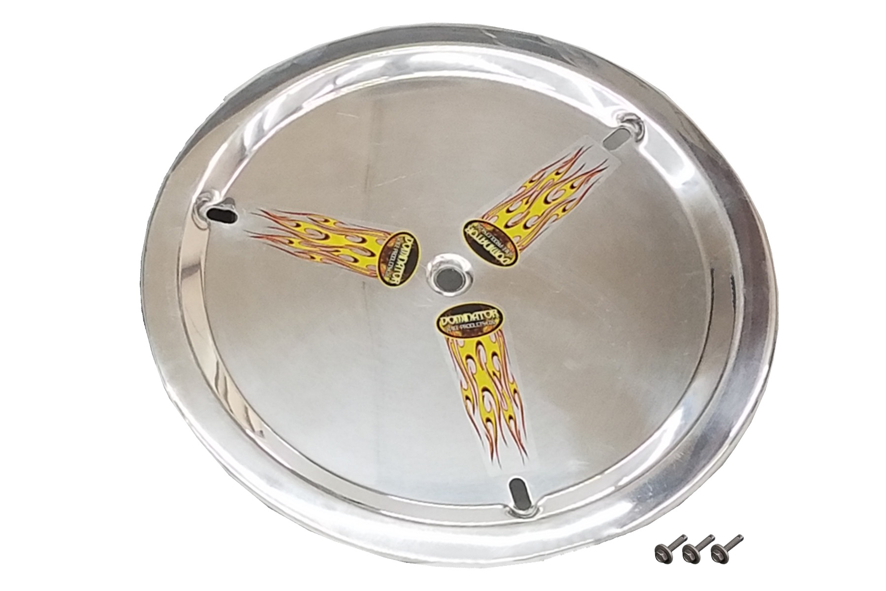 DOMINATOR RACE PRODUCTS Wheel Cover Aluminum Bolt-On 15in Polished 1030 ...