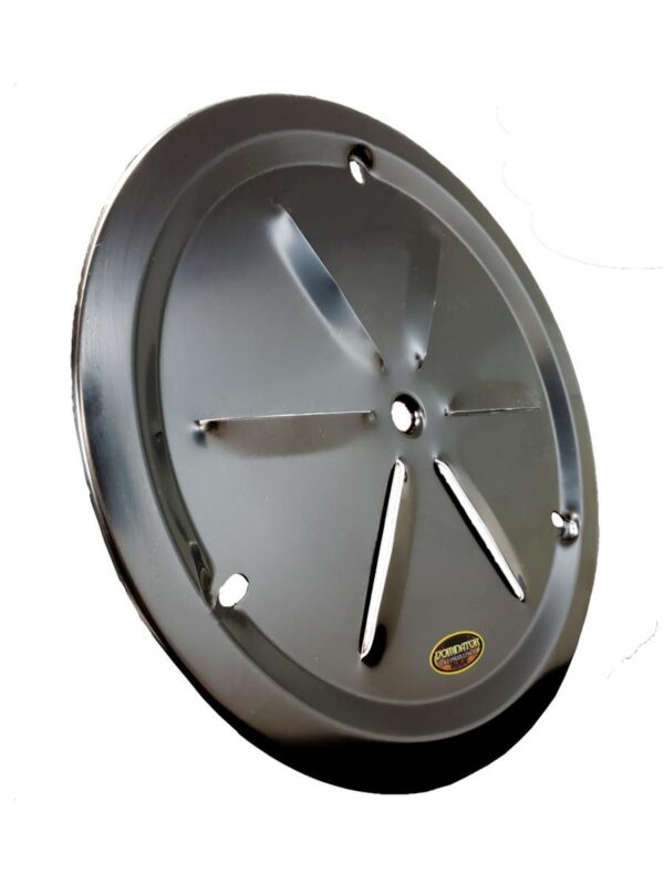 DOMINATOR RACE PRODUCTS Wheel Cover Louver Vent Alum Bolt 15in Black ...