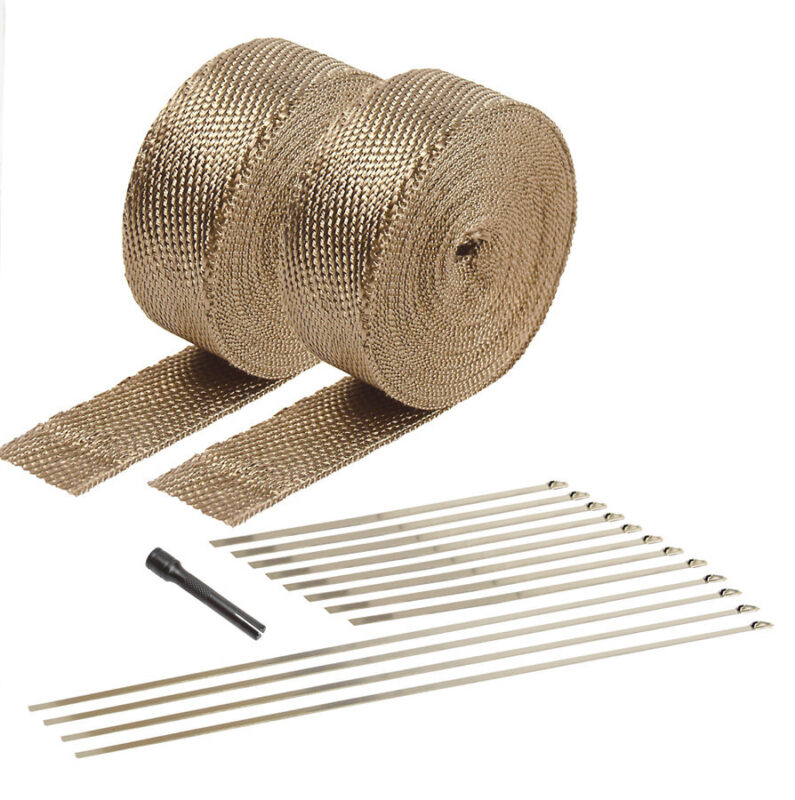 DESIGN ENGINEERING Exhaust & Pipe Wrap Kit Titanium 10095