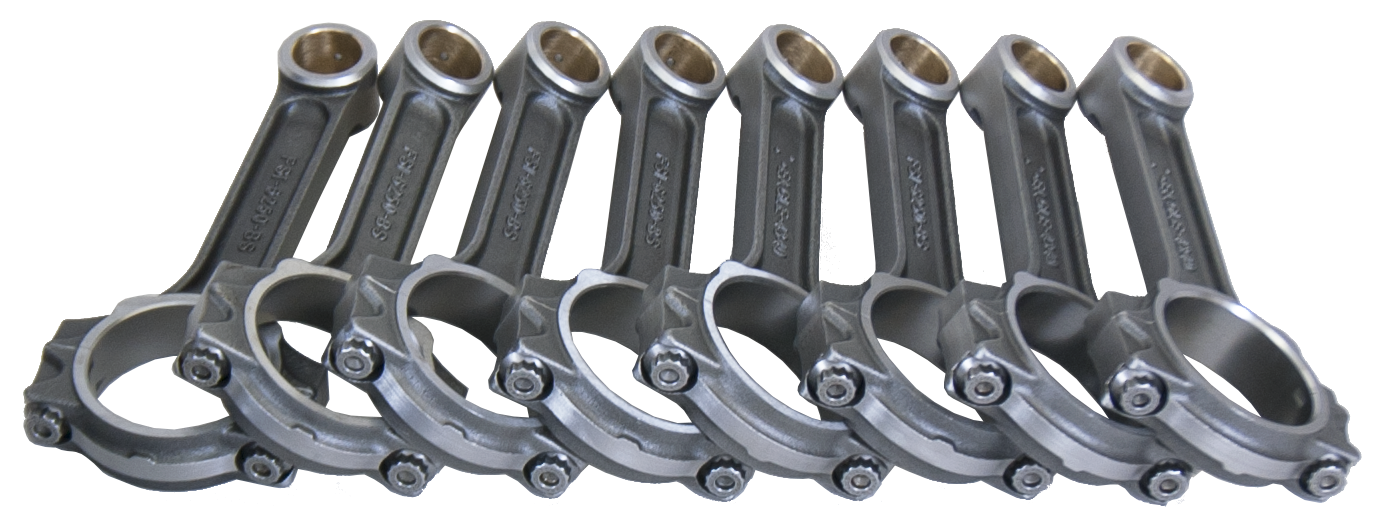 EAGLE SBC Forged 4340 I-Beam Rods 6.250 w/7/16 Bolts FSI6250B