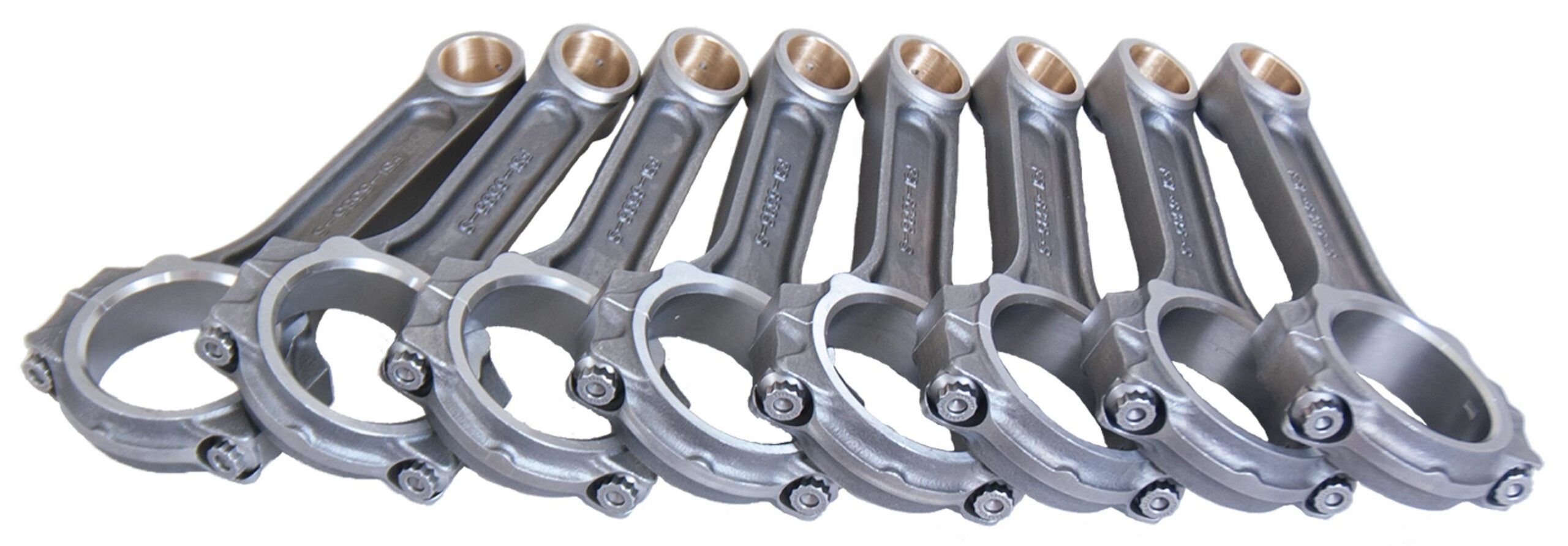 EAGLE BBC Forged 4340 I-Beam Rods 6.385 w/7/16 Bolts FSI6385