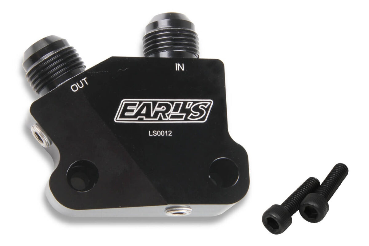 EARLS GM LS Engine Oil Cooler Adapter LS0012ERL
