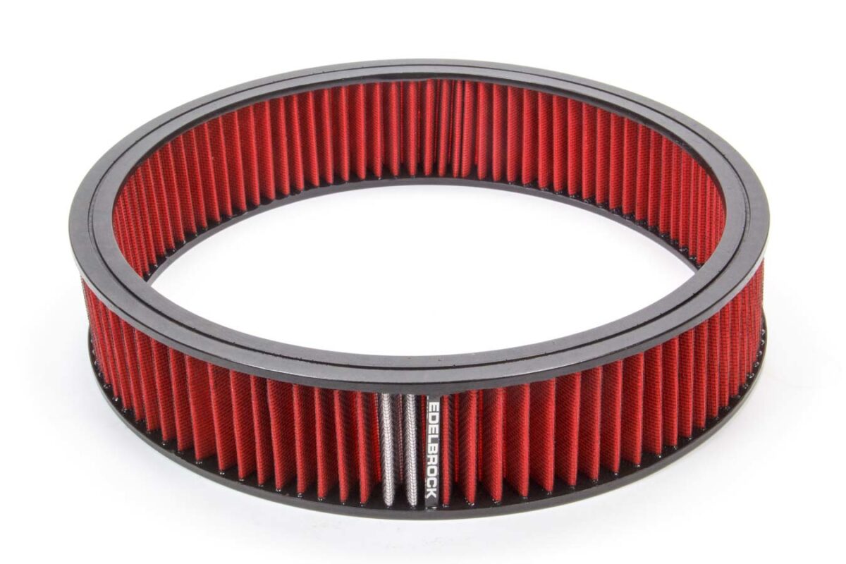 EDELBROCK Air Filter Element Red 14in x 3in 43666