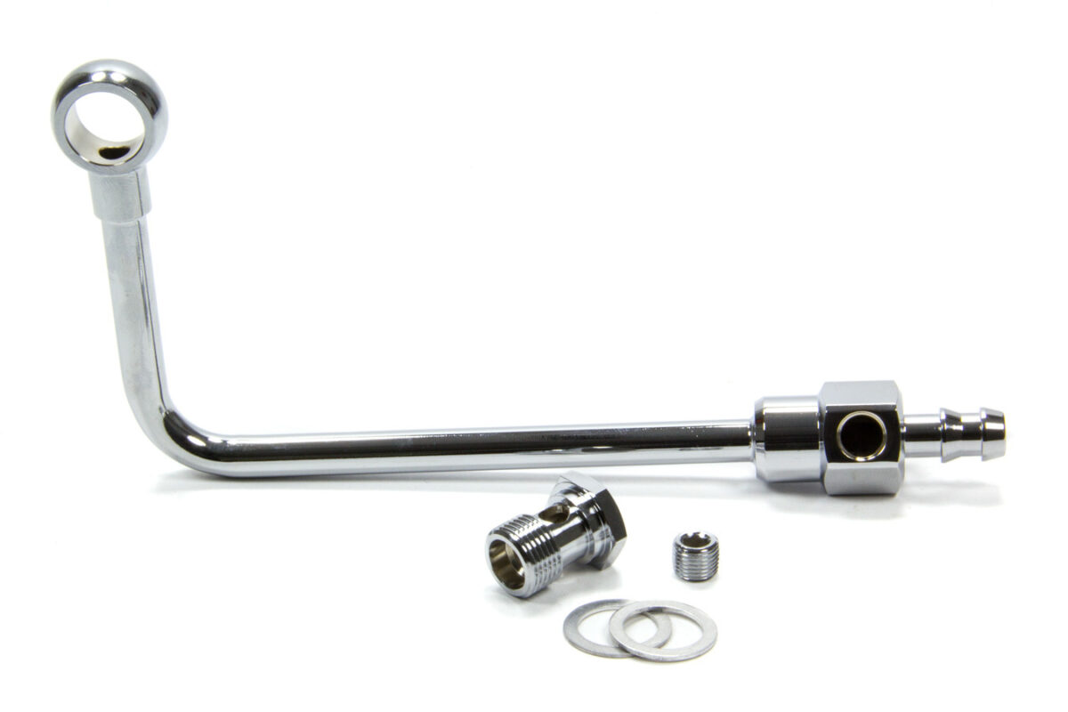 EDELBROCK Chrome Fuel Line for EPS Carb. 8126