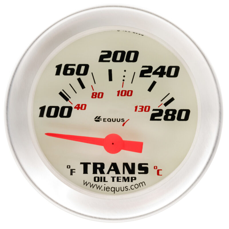 EQUUS 2.0 Dia Trans Temp Gauge Silver 100-280 E8241