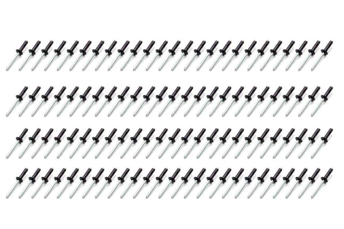 FIVESTAR Sm Hd Rivet Black Multi -grip 100pk 814B-100S