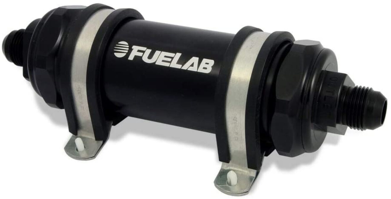 FUELAB FUEL SYSTEMS Fuel Filter In-Line 5in 10 Micron Paper 8AN 82802-1