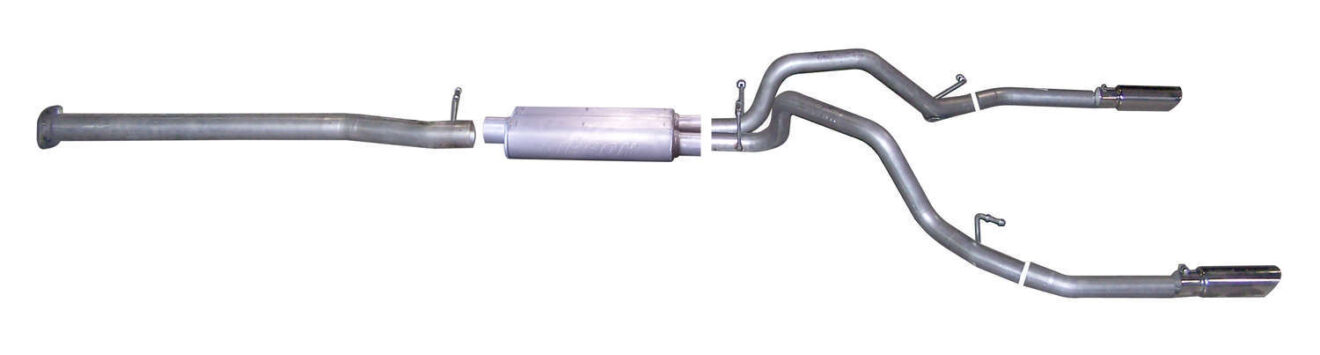 GIBSON EXHAUST Cat-Back Dual Split Exha ust System Aluminized 5627