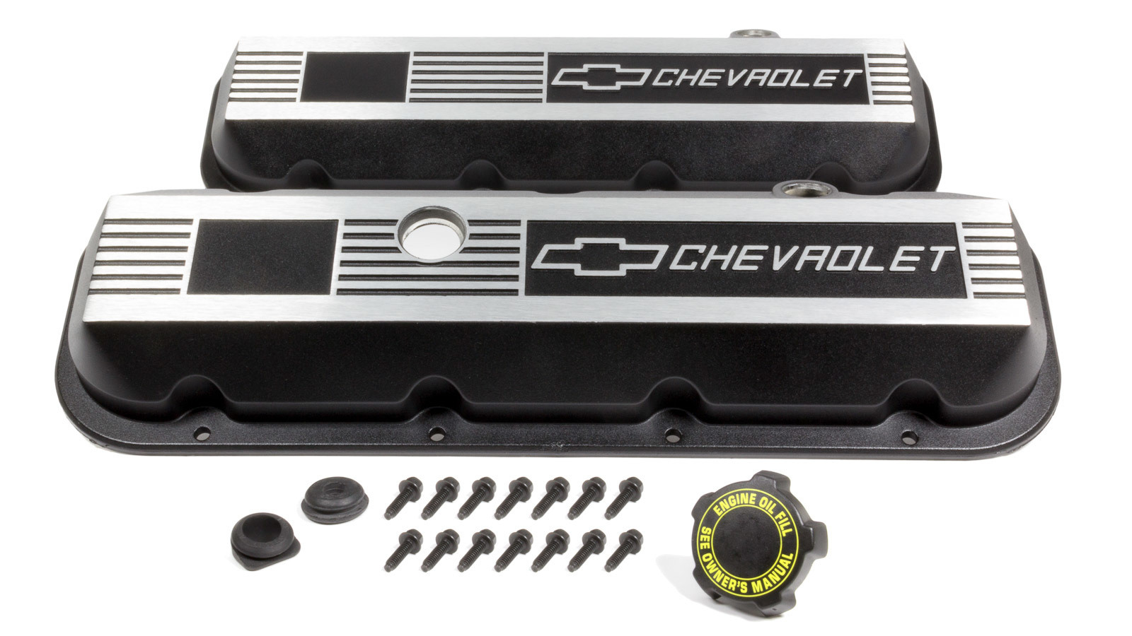 CHEVROLET PERFORMANCE Aluminum Valve Covers - BBC- Short 12495488