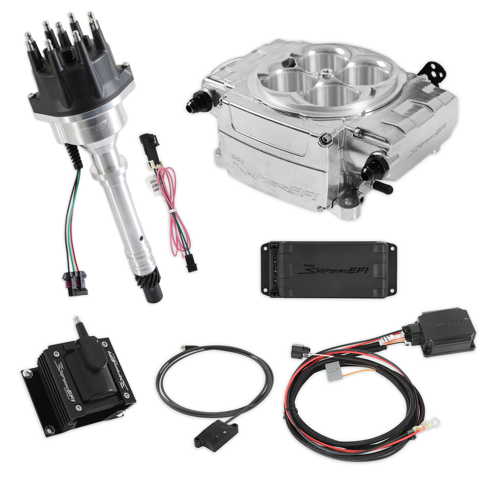 HOLLEY Sniper 2 EFI Bundle Kit SBC Polished 550-510-BPX-SBC
