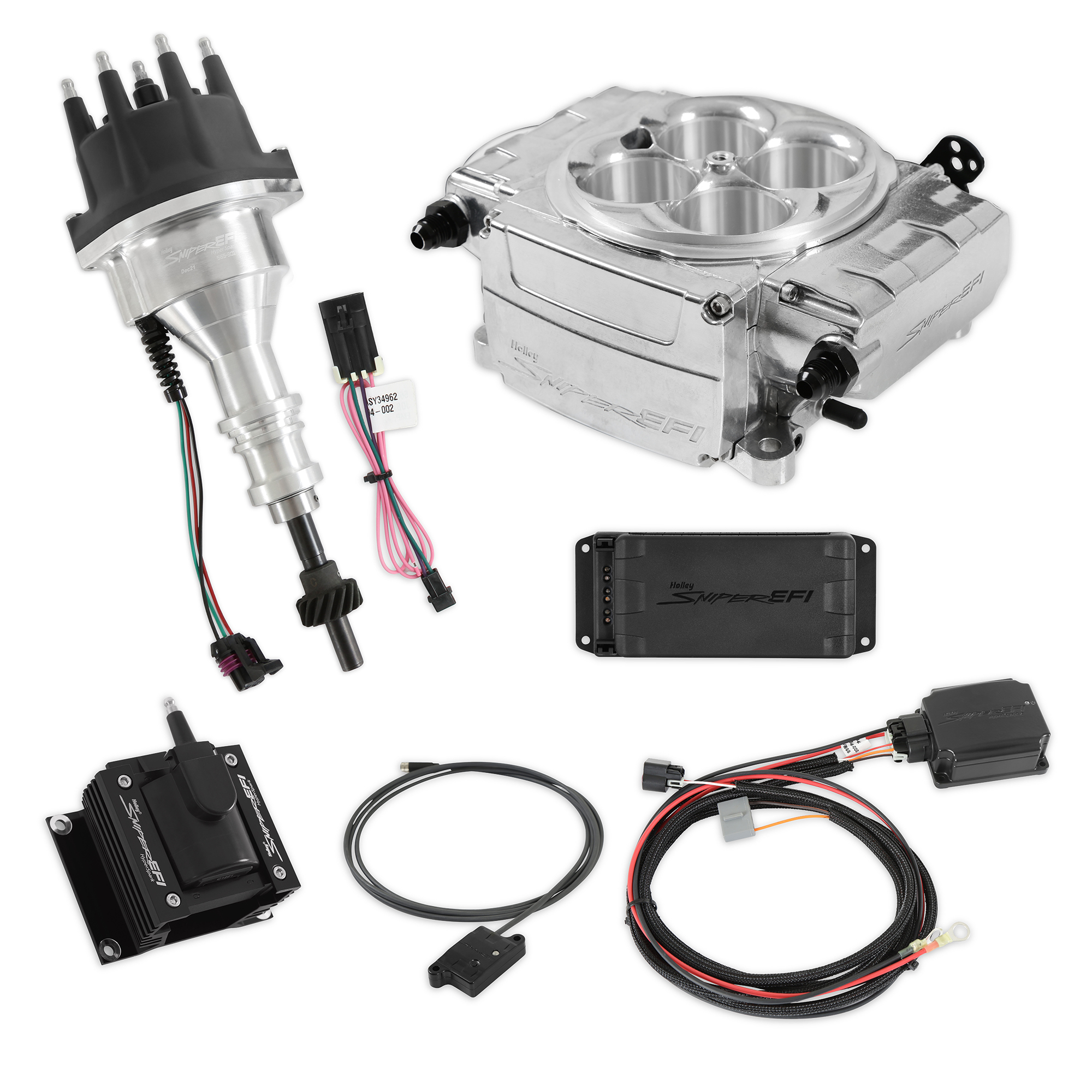HOLLEY Sniper 2 EFI Bundle Kit SBF Polished 550-510-BPX-SBF