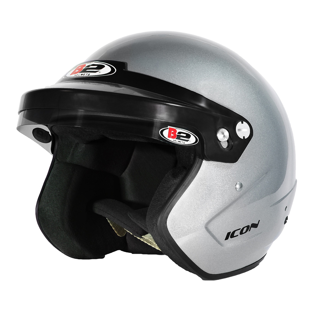 B2 HELMETS - OLD Helmet Icon Silver 57-58 Small SA20 1530A21-DUPVP