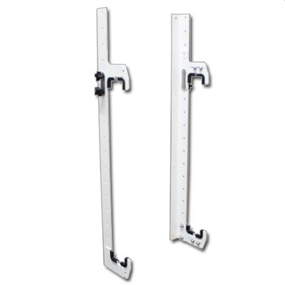 HEPFNER RACING PRODUCTS Radiator Wall Mount White HRP6340A-WHT