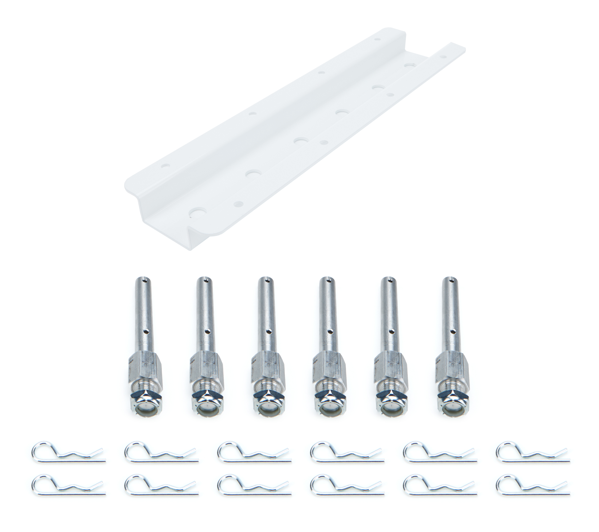 HEPFNER RACING PRODUCTS Shock Rack Wall Mounts Double 15in White ...