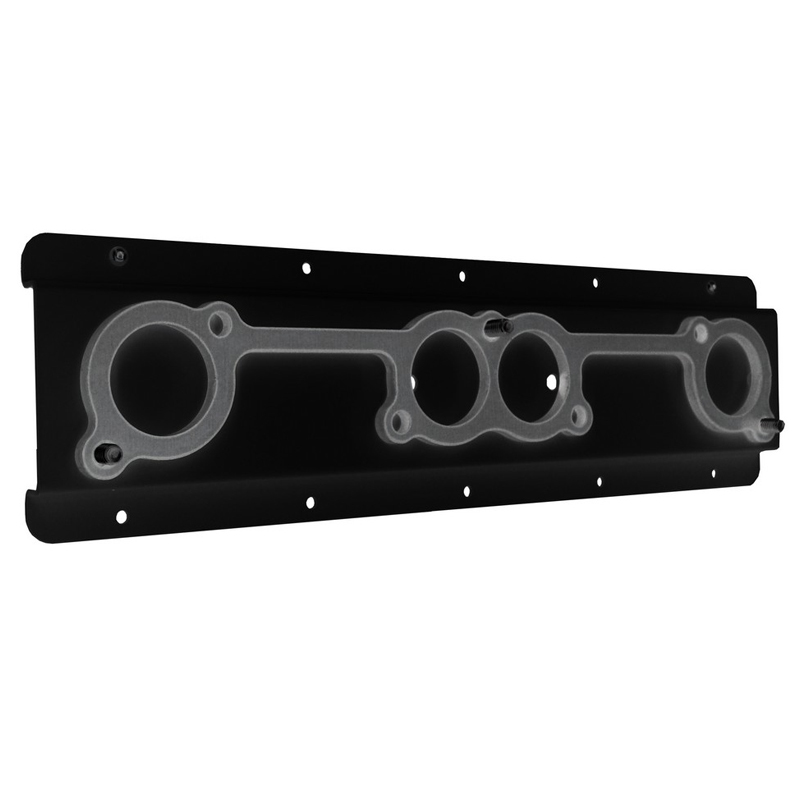 HEPFNER RACING PRODUCTS Header Rack Spreadport Flat Mount Black ...