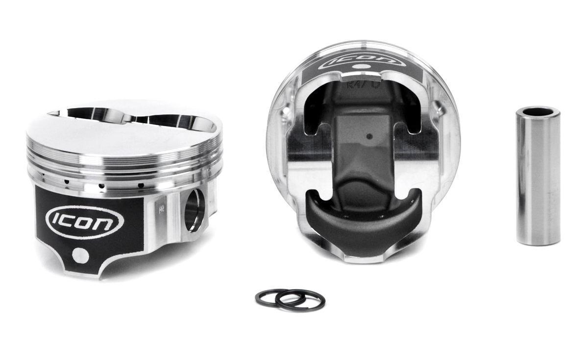 ICON PISTONS SBF FT Forged Piston Set 4.030 Bore -4.8cc IC719.030