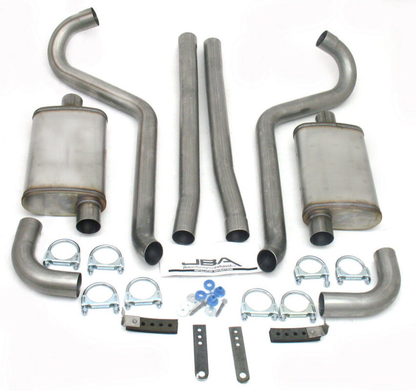 JBA PERFORMANCE EXHAUST Exhaust System w/Turndws - 67-70 Mustang 40-2650