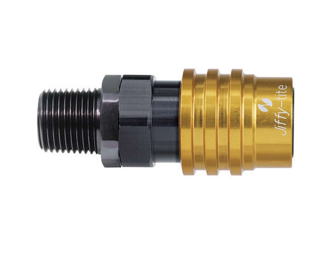 JIFFY-TITE 1/2 NPT Male Socket Fitting Q/R Valved 51808