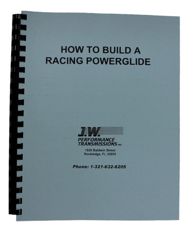 J-W PERFORMANCE How To Build Racing P/G Trans Book 92077