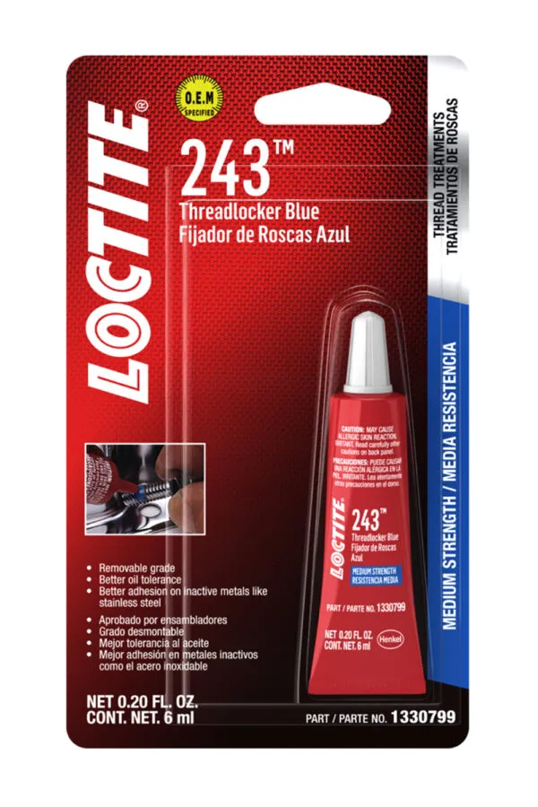 LOCTITE Threadlocker 243 Blue 6ml/.20oz 1330799