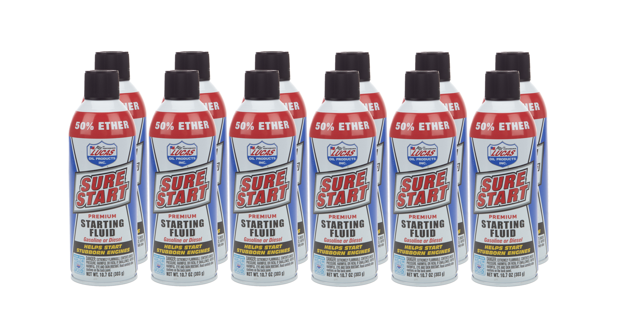 LUCAS OIL Sure Start Starting Flui d Case 12 x 10.7 Ounce 11238