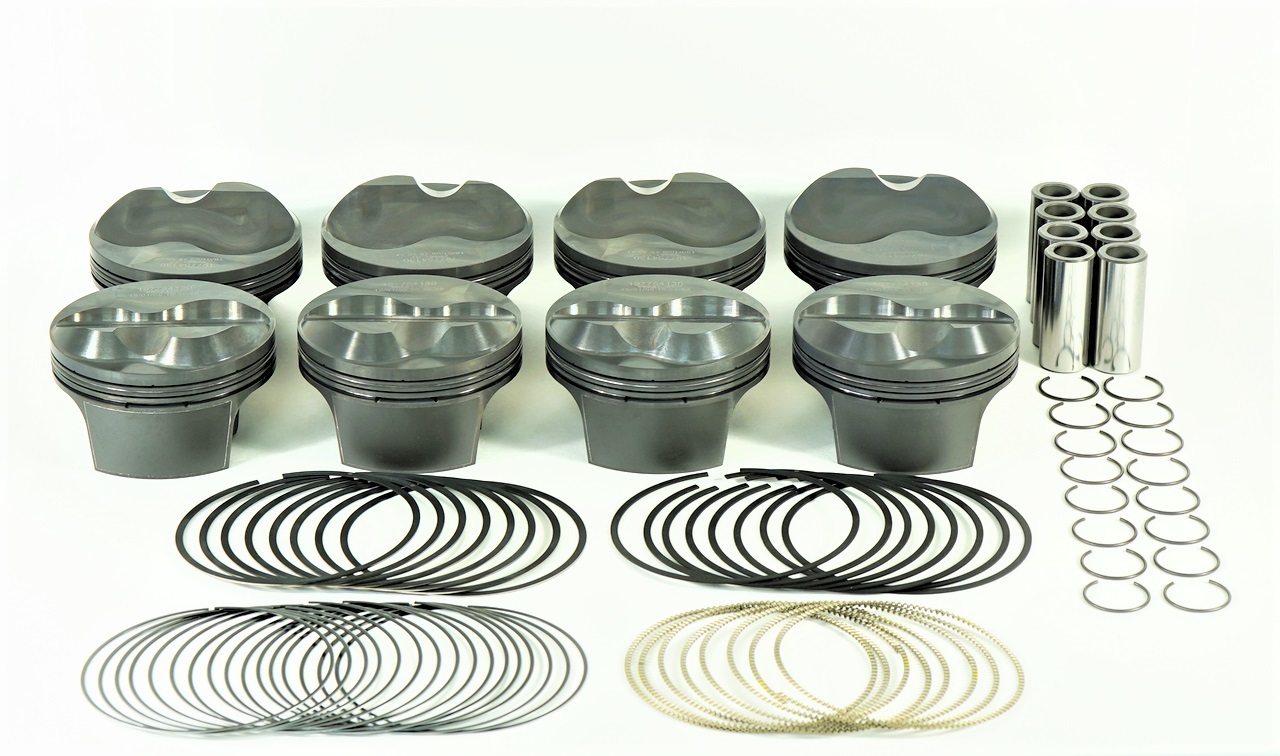 MAHLE PISTONS SBC Dome Powerpak Piston Set 4.030 Bore +12cc 197754130